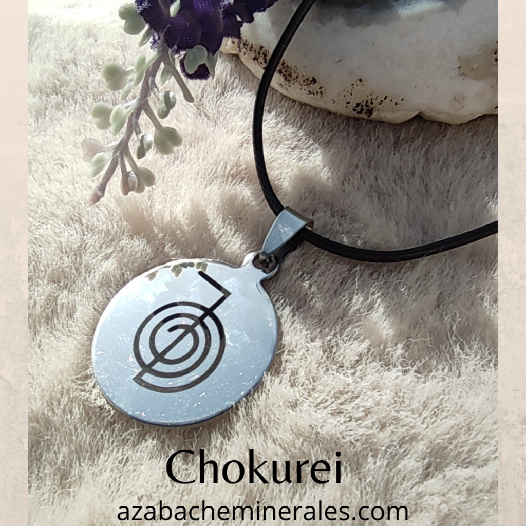 Colgante chokurei de acero - Azabache minerales