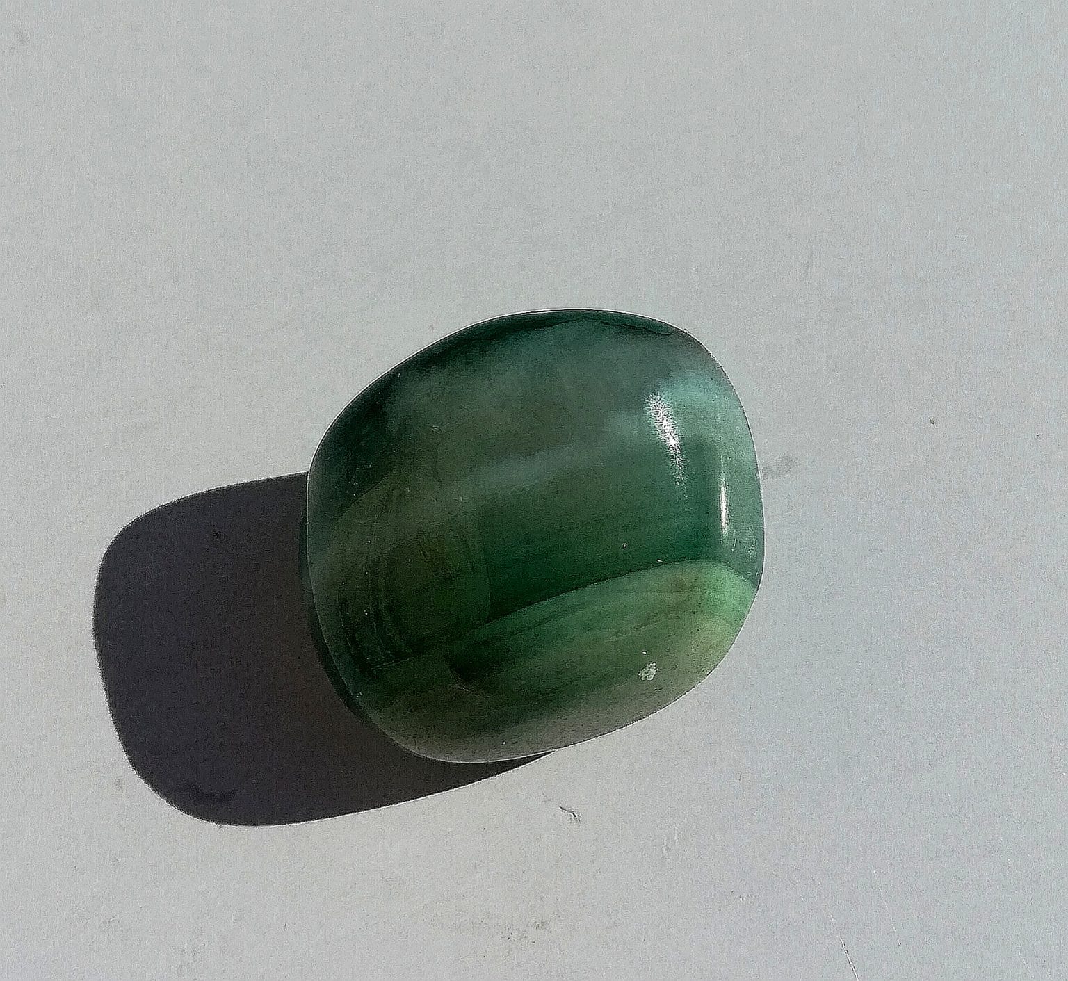 Ágata verde, canto rodado - Azabache minerales