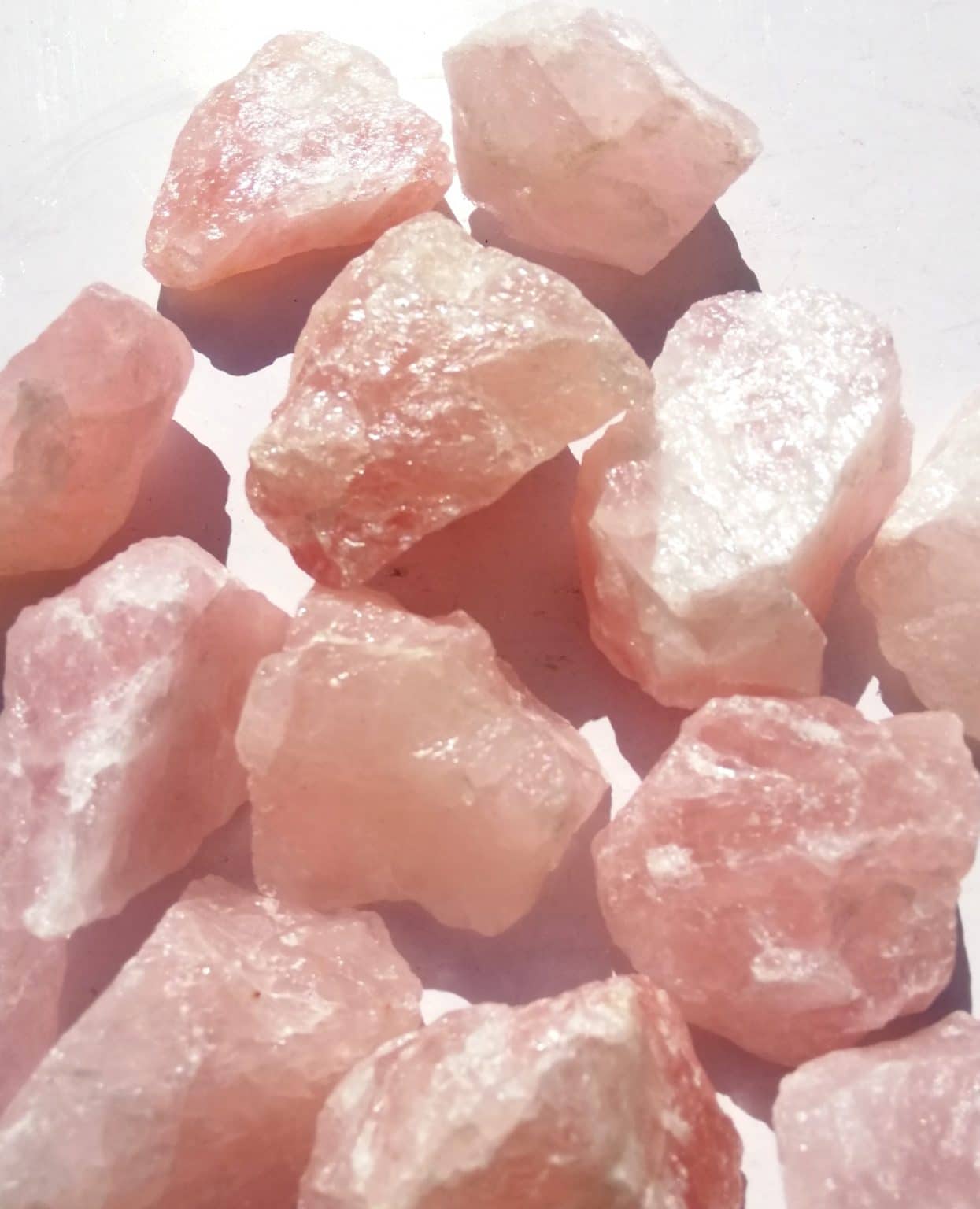 Cuarzo rosa en bruto - Azabache minerales