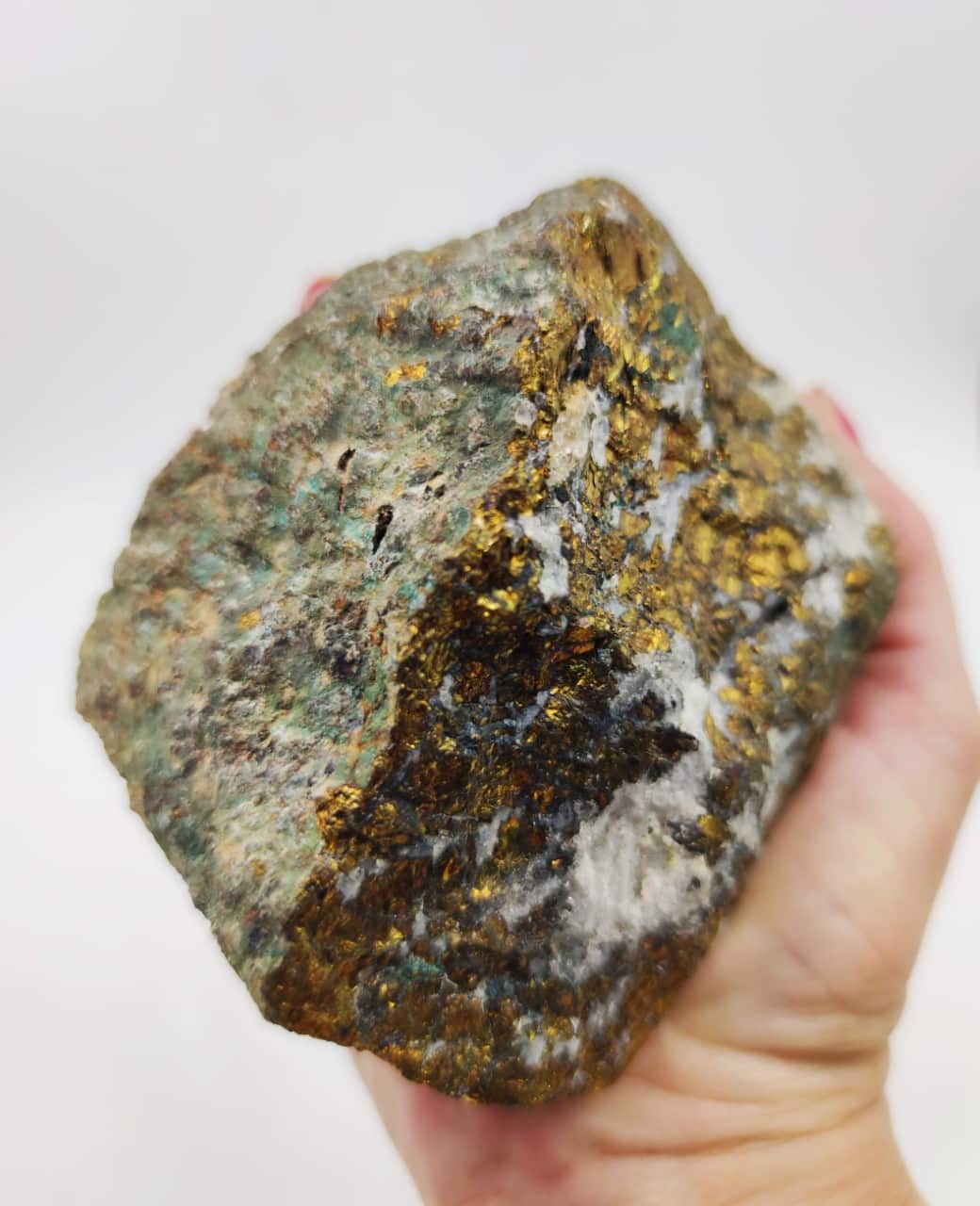 Calcopirita dorada grande - Azabache minerales