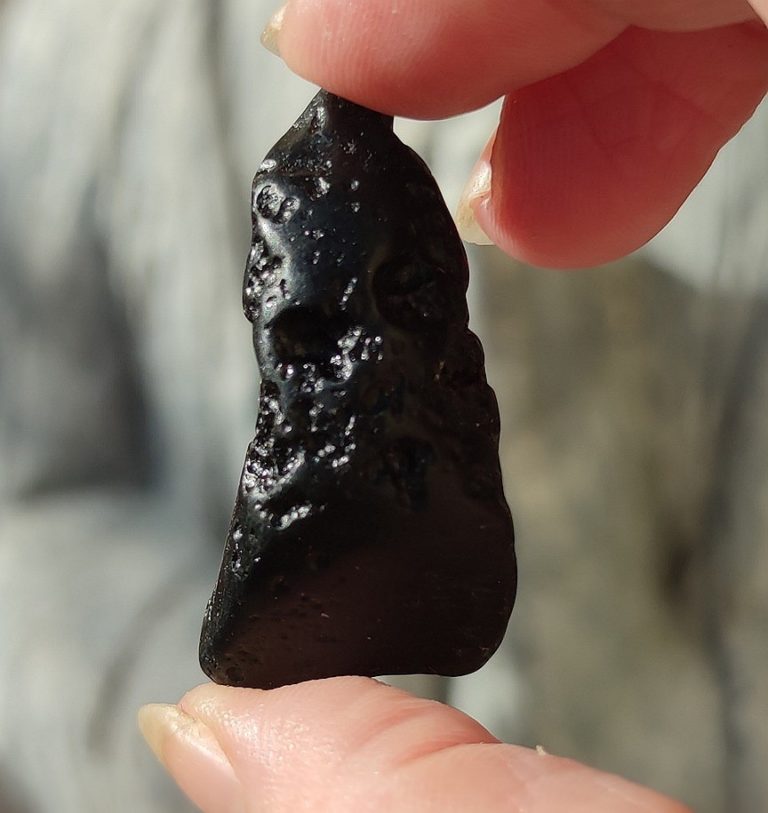 Tectita natural irregular - Azabache minerales